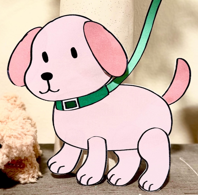 Build-a-dog Printable – Cute Puppy Craft Activity for Kids (includes ...