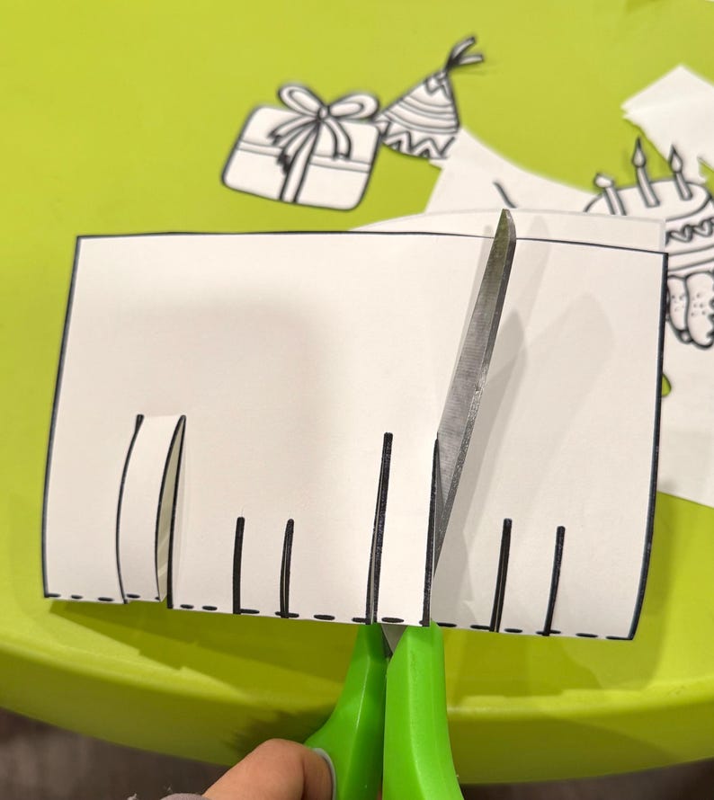 DIY Pop-up Birthday Card Coloring Pages – Printable Paper Craft ...