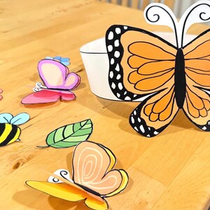 DIY Butterfly Paper Crown: Printable Headband Craft for Kids (color & B ...