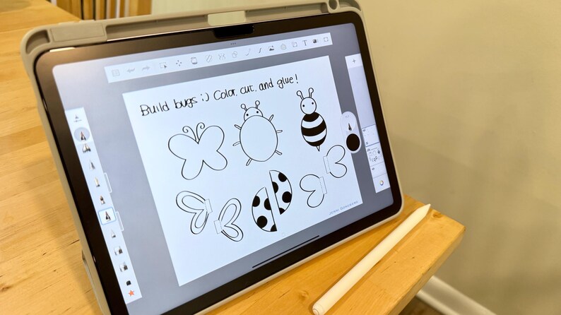 Build a Bug Craft Printable | Coloring Activity Sheet for Butterfly ...