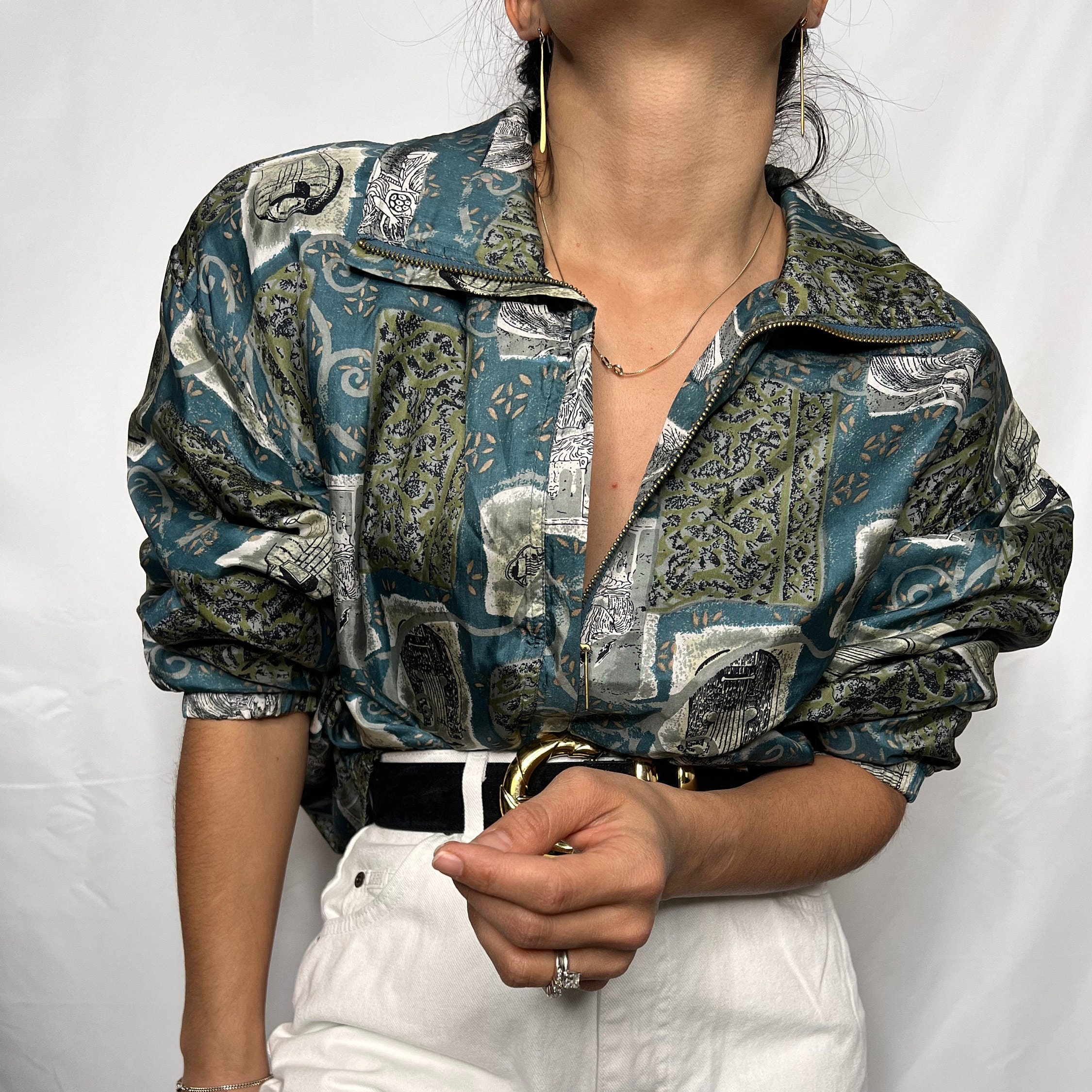 Silk Vintage Bomber Jacket - Etsy