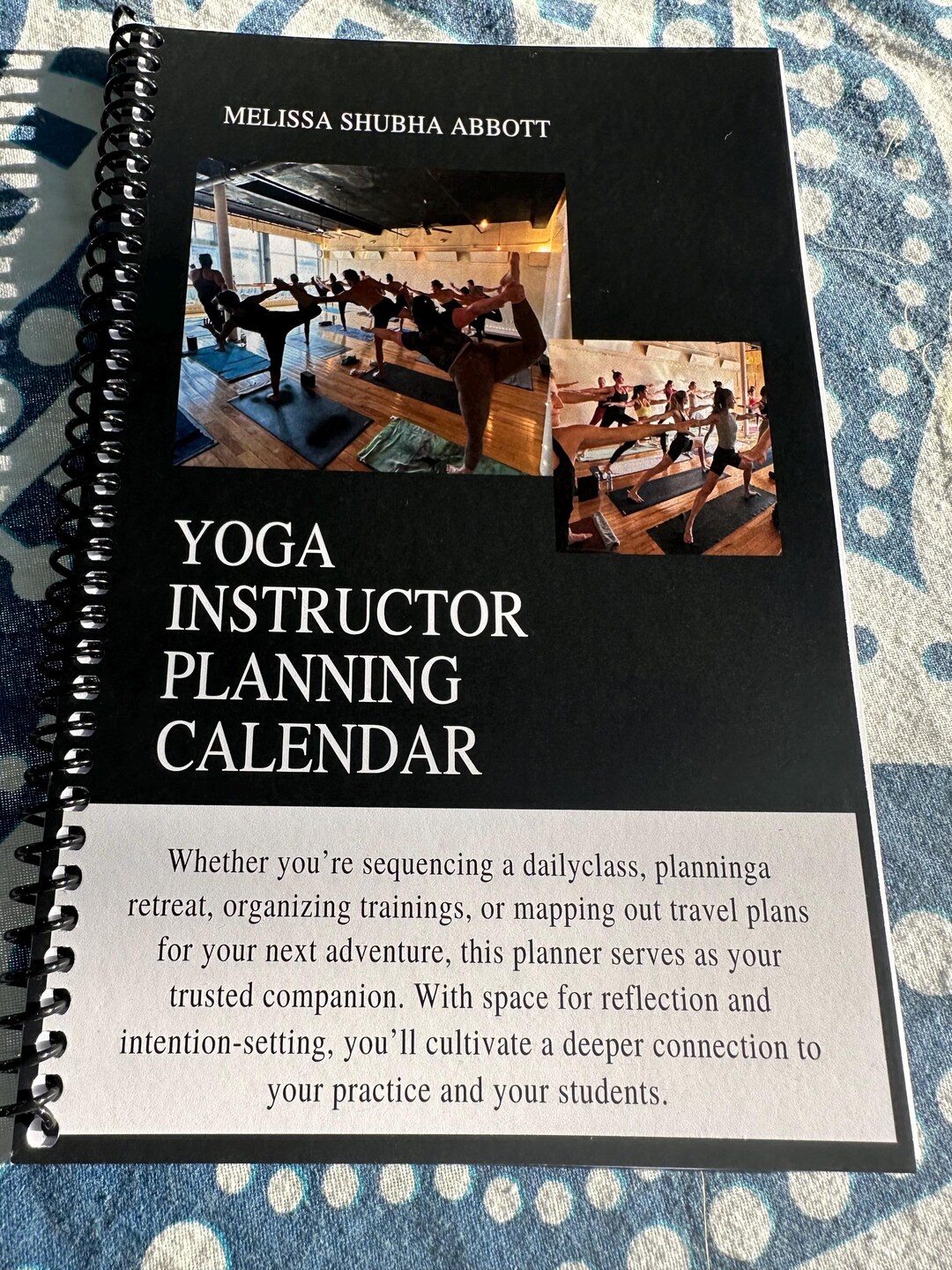 Small Yoga Instructor Planning Calendar 5.5" X 8.5" - Etsy