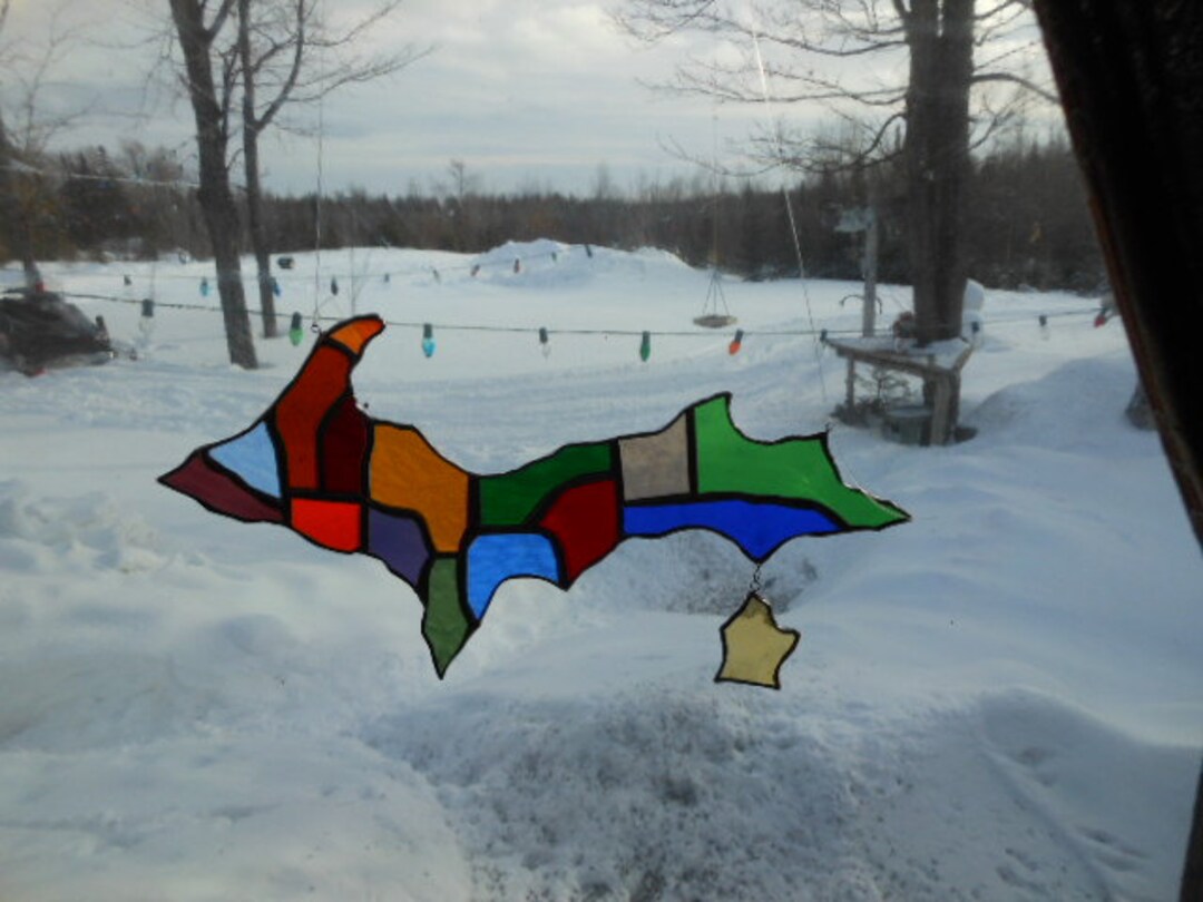 Yooper Stained Glass Suncatcher - Etsy