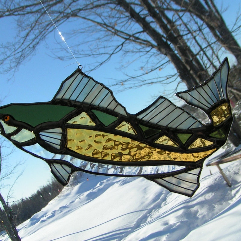 Stained Glass Fish - Etsy