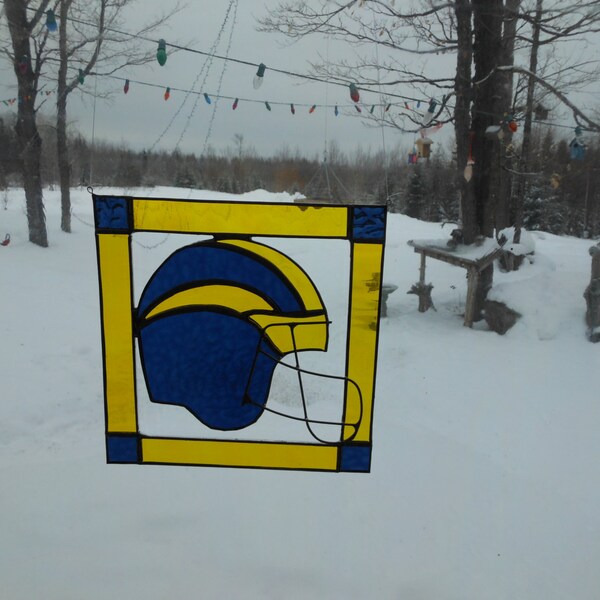 Stained Glass Football Helmet - Etsy