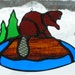 Beaver, Stained Glass Suncatcher - Etsy