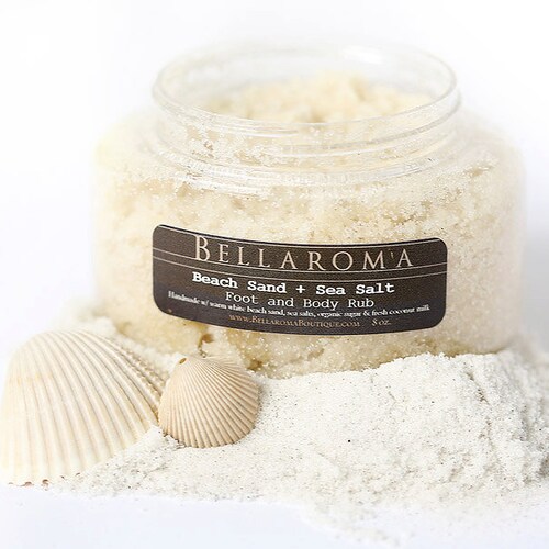 Beach Sand Sea Salt FOOT and BODY RUB | Etsy