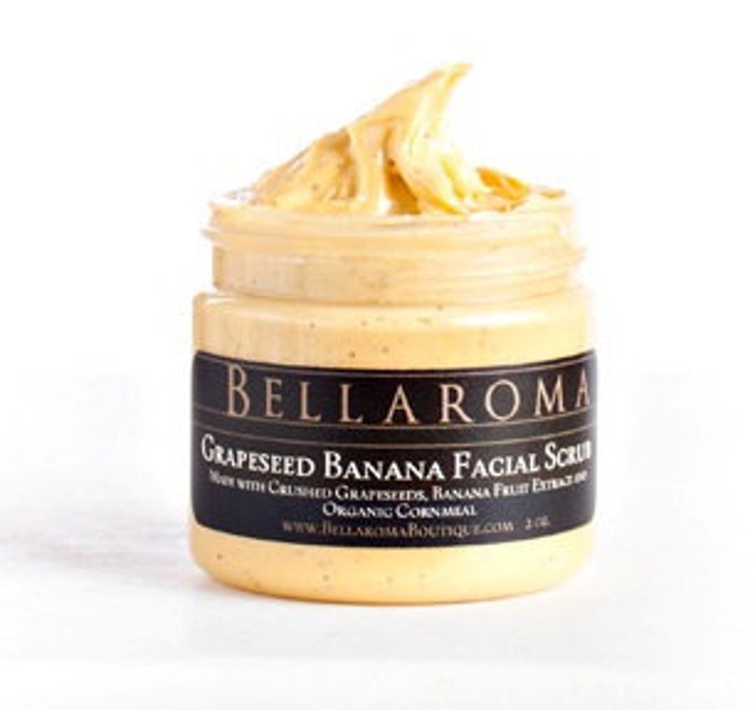 Grapeseed Banana FACIAL SCRUB- as Seen at the Primetime Emmy Awards - Etsy