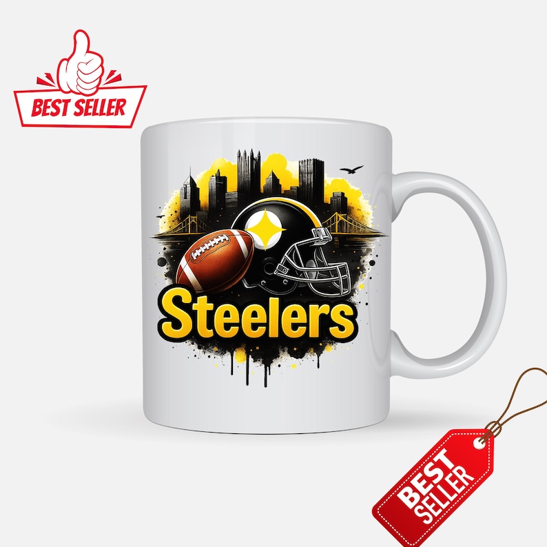 Steelers Football Sublimation Clipart PNG: Use for T-shirt, Stickers ...
