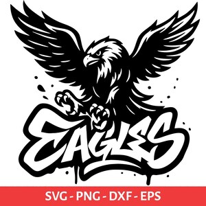 Eagles Sports Team Logo (svg Png Dxf Ai Files) (instant Download) - Etsy