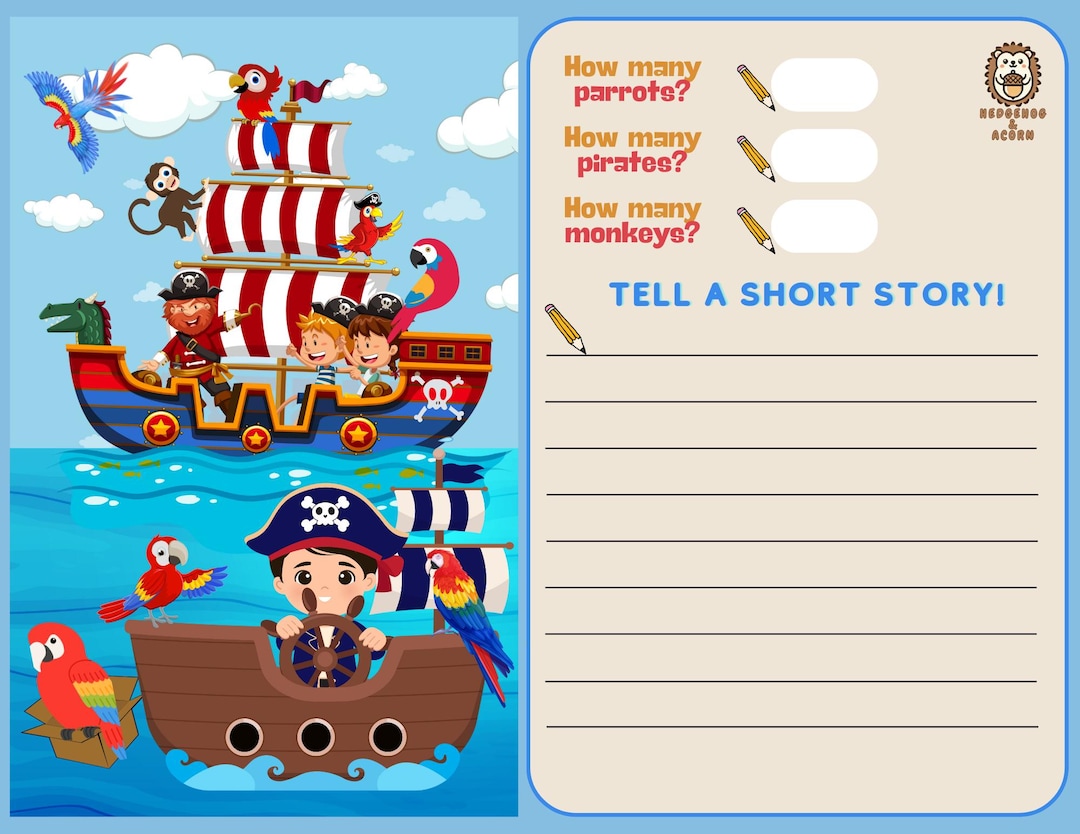 Kids Story Writing Prompts Printable Writing Worksheets Creative ...