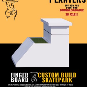 Fingerboard Side Ledge With Planters - Etsy