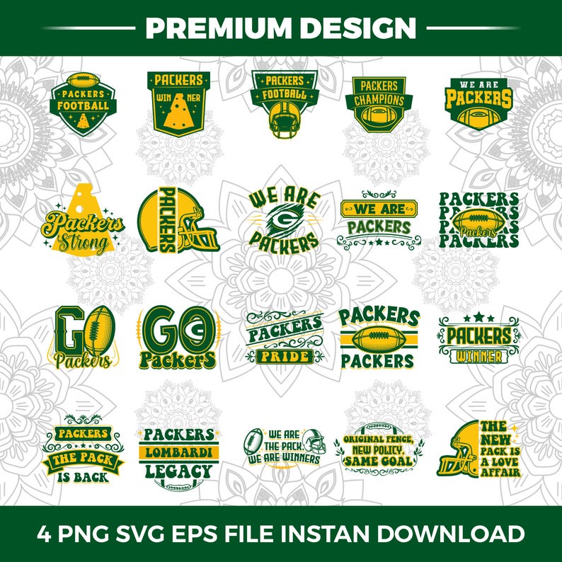 20 File,packers Svg,packers Png,packers Players,packers Football ...