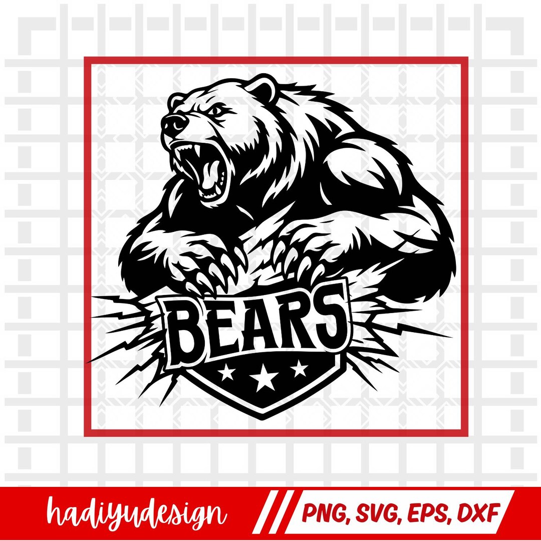 Bears Team Logo SVG, Mascot Vector Graphics (digital Download) - Etsy