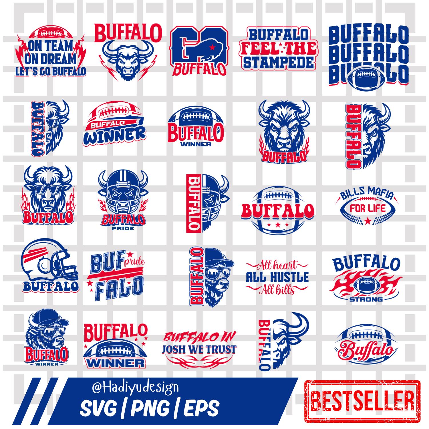 25 Buffalo SVG PNG Bundle, Buffalo Cutfile Cricut, Buffalo School ...