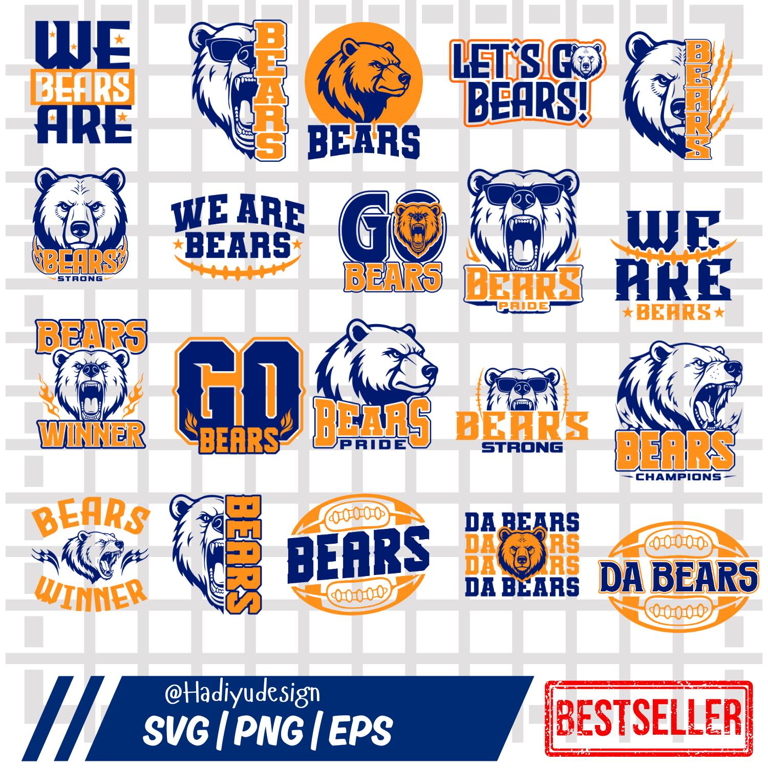 Bears SVG, 20 Bears SVG Bundle, Bears Cutfile, Bears Svg Cricut, Bears ...