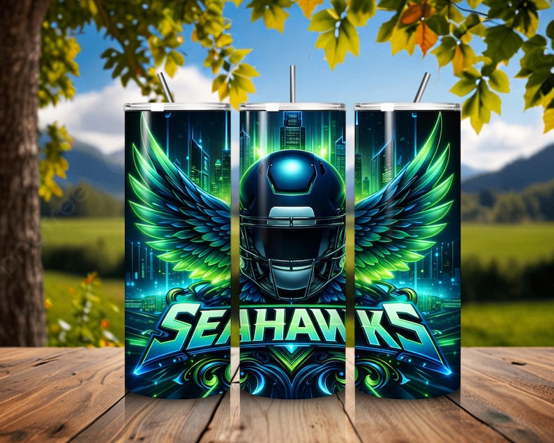 Seahawks Tumbler Wrap PNG, Football Sport Sublimation (digital File) - Etsy