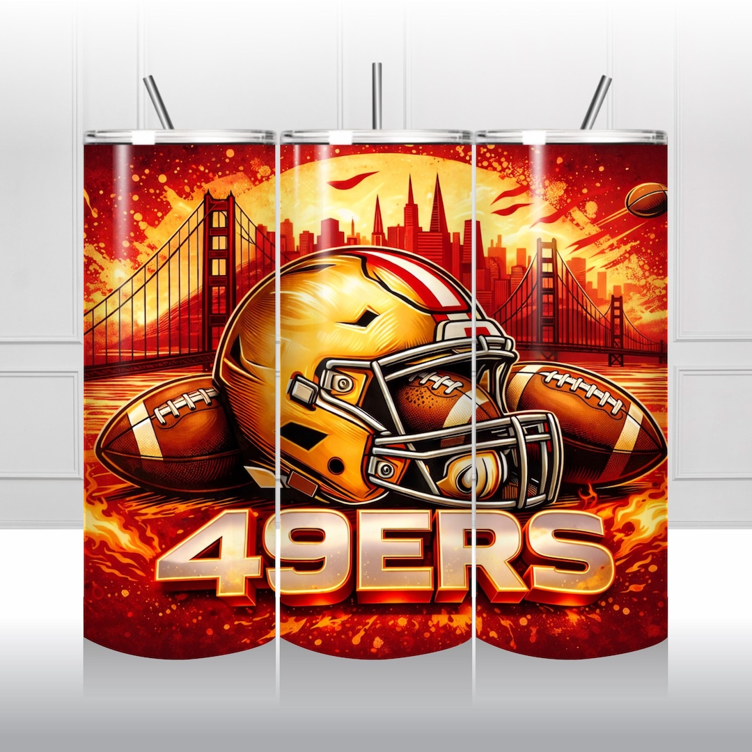 San Francisco 49ers Tumbler Wrap, Sport Mascot PNG (digital Download ...