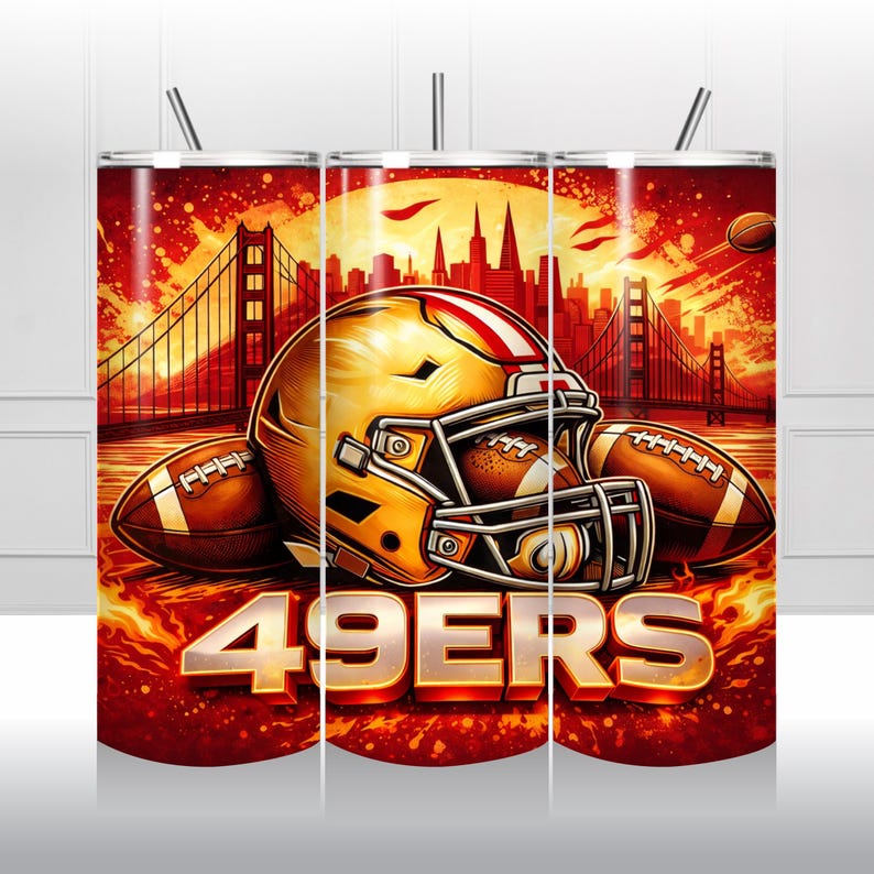 San Francisco 49ers Tumbler Wrap, Sport Mascot PNG (digital Download ...