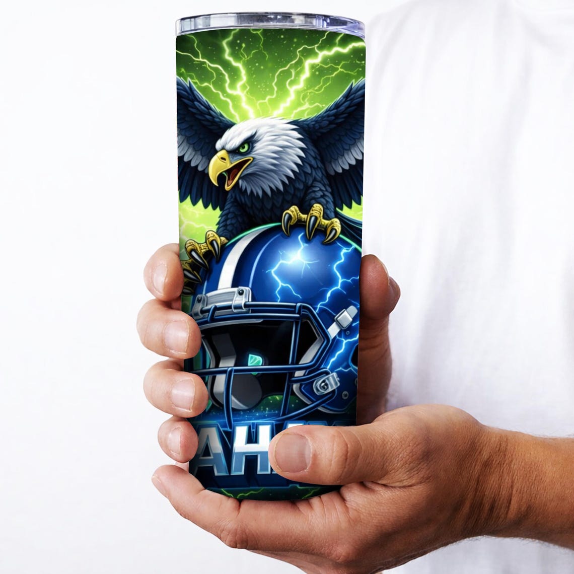 Seahawks Tumbler Wrap PNG, Football Mascot Sublimation (digital File ...