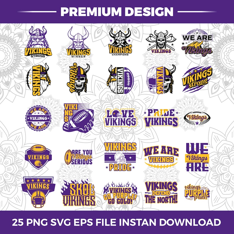 Vikings SVG Bundle, School Mascot Cut Files (digital Download) - Etsy