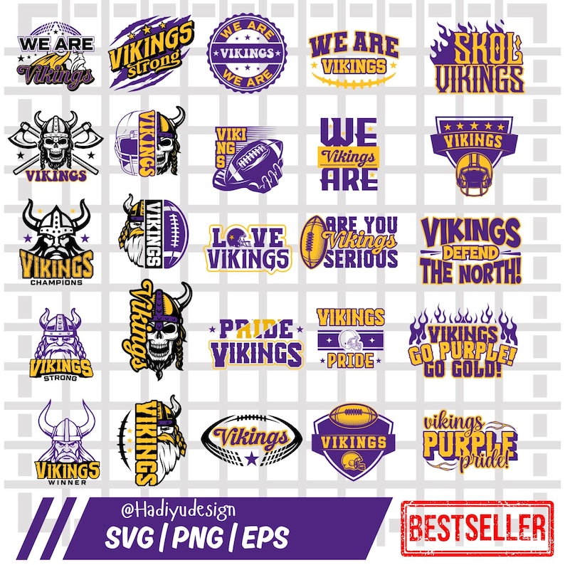Vikings SVG Bundle, School Mascot Cut Files (digital Download) - Etsy