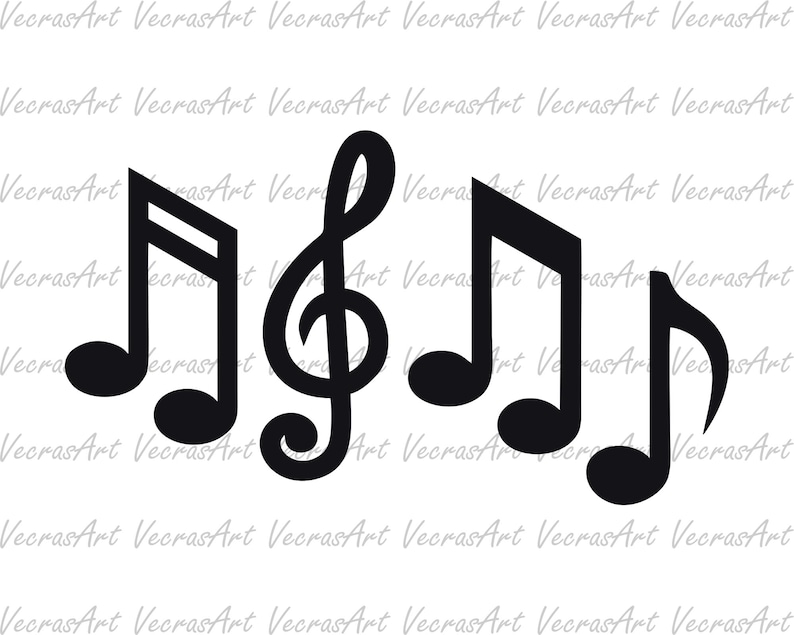 Music Notes Svg, Music Notes Split Svg, Music Notes Png, Music Notes ...