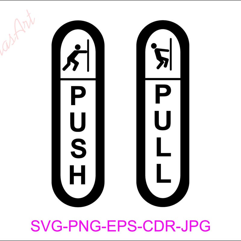Buy Push Pull Signs Online In India - Etsy India