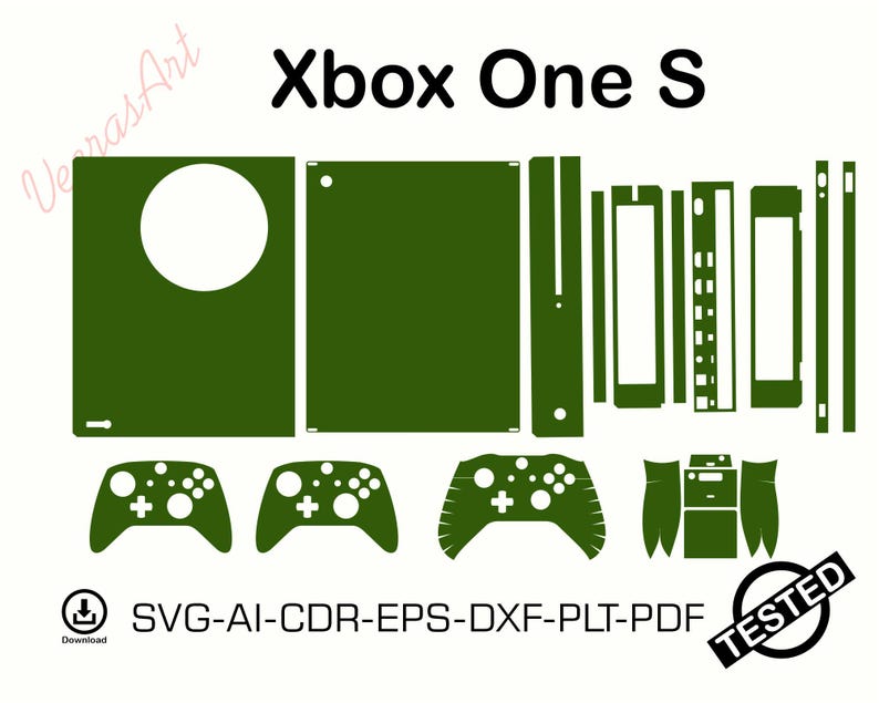 Xbox One S Skin Vector File, SVG Clipart (digital Download) - Etsy