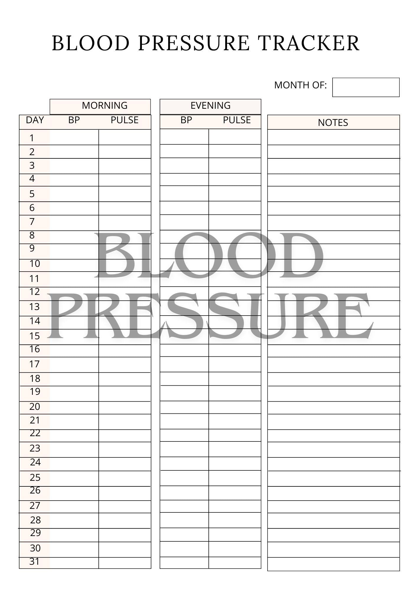 Blood Sugar Tracker, Printable, Glucose Tracker, Digital Wellness ...