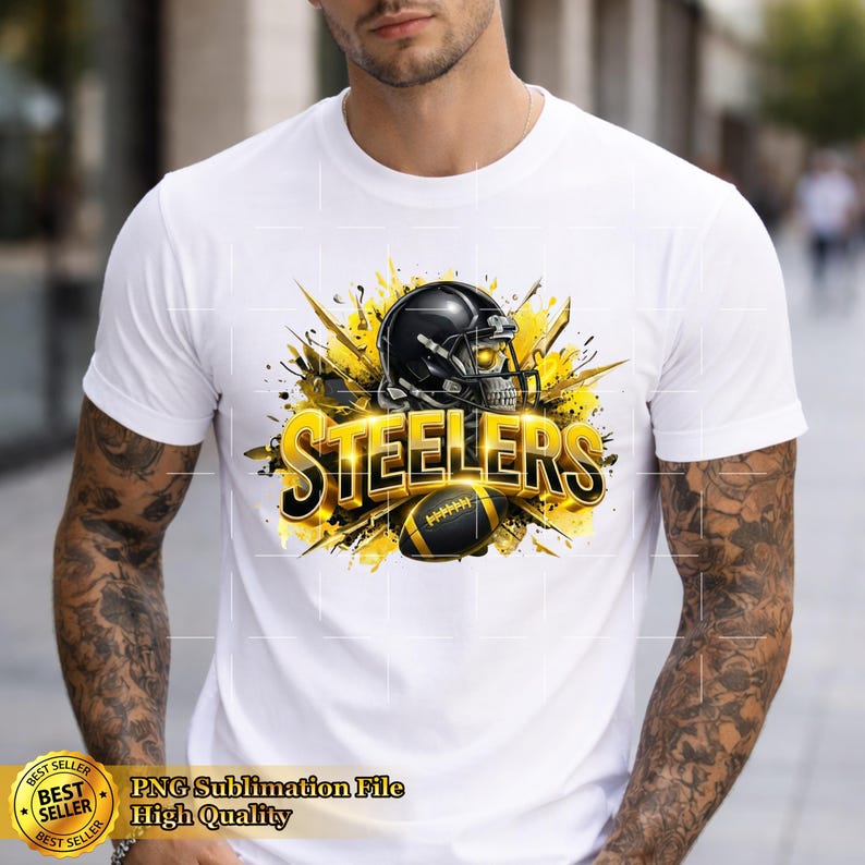 Steelers Football PNG Clipart, Game Day Sublimation Designs (digital ...