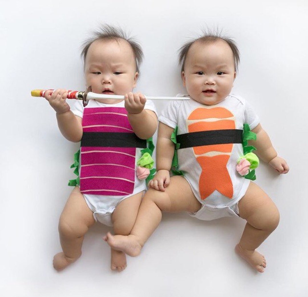Baby Costume, Sushi Bodysuit, Funny Baby Costume, Tuna and Shrimp Sushi ...