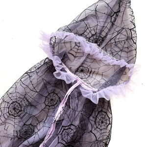 Sequin Spider Web Cape, Kids Halloween Costume, Witch Costume, Wizard ...