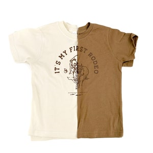 It’s My First Rodeo, Natural, First Birthday Shirt, Rodeo Shirt, Cowboy ...