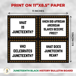 Juneteenth Bulletin Board Display Black History Decor African American ...