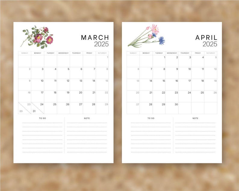 2025 Canva Editable Calendar | Customizable & Printable Template ...