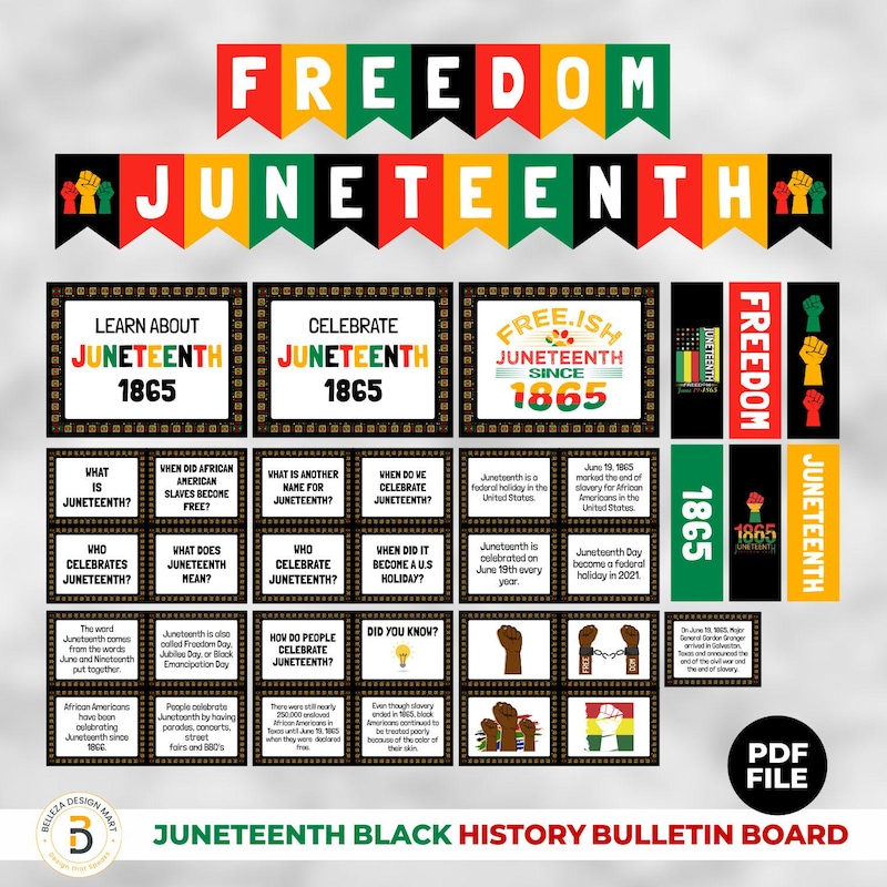 Juneteenth Bulletin Board - Etsy
