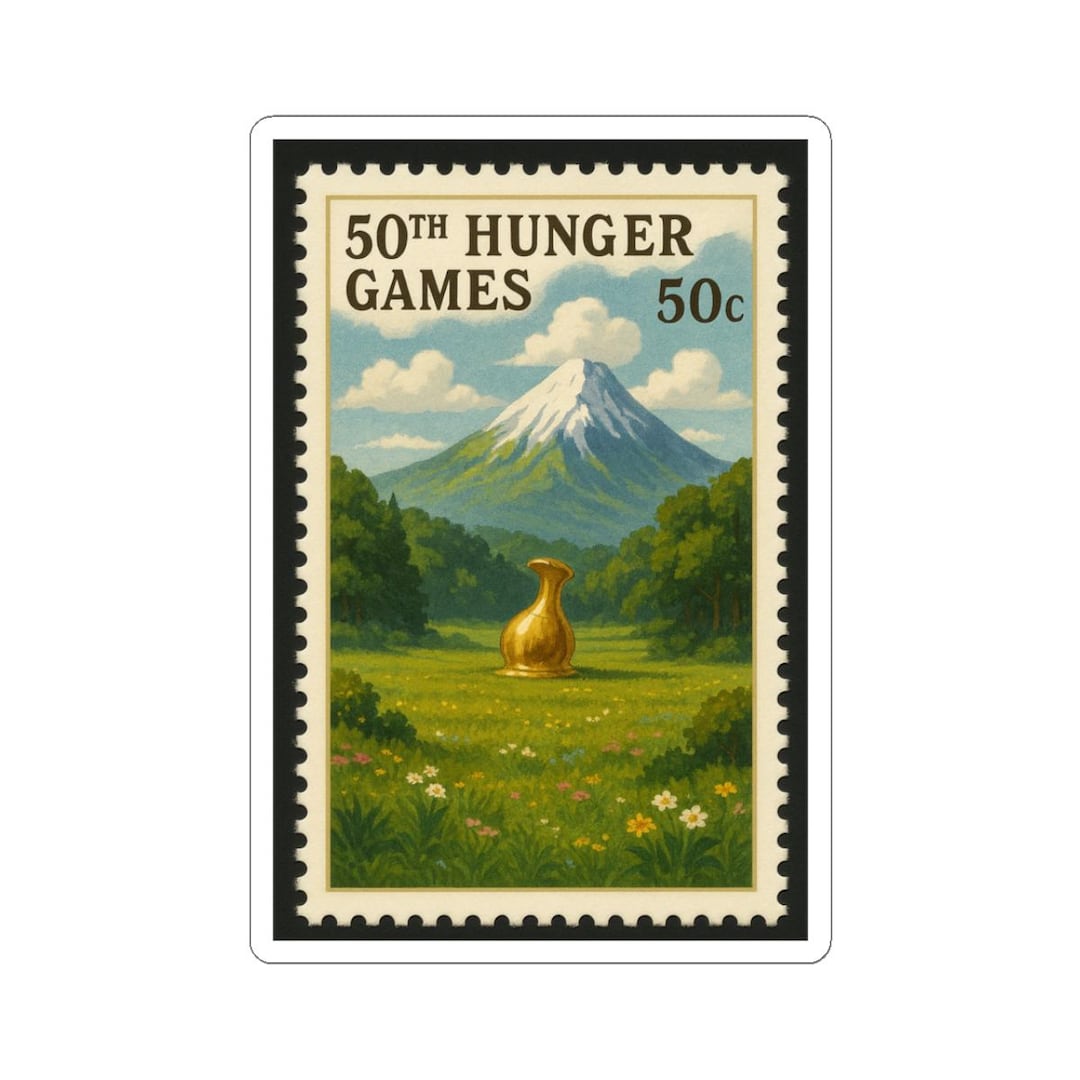 50th Hunger Games Stamp Kiss-cut Stickers, Perfect for Hunger Games ...