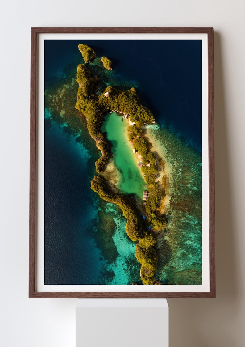 Raja Ampat Rufas Island Poster Download – Tropical Beach Wall Art ...