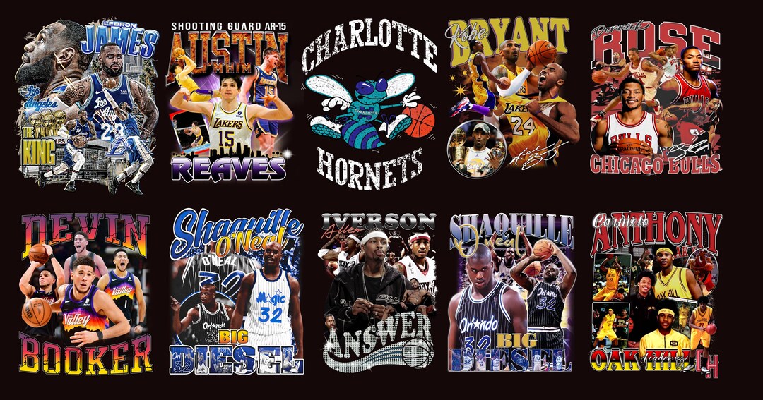 10+ Bundel Basketball PNG Digital Download T-shirt, Lebron James ...