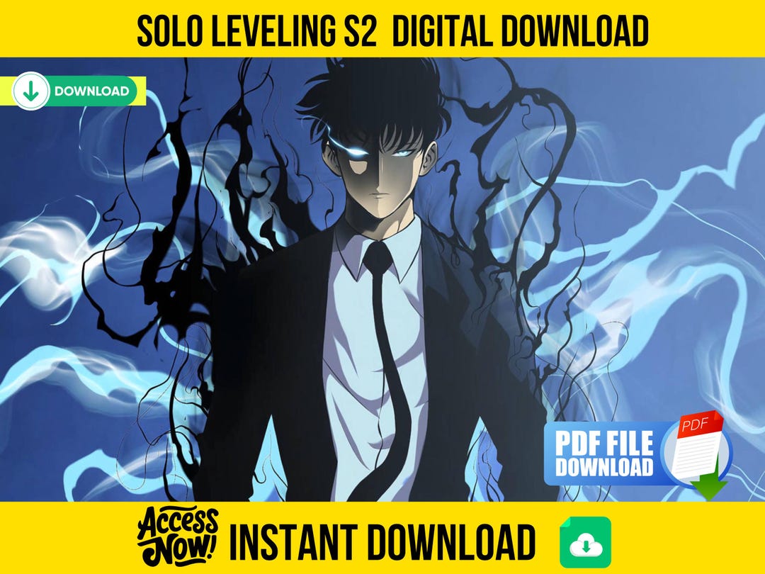 Solo Leveling S2| Instant Download Digital File | HD | Instant Download ...