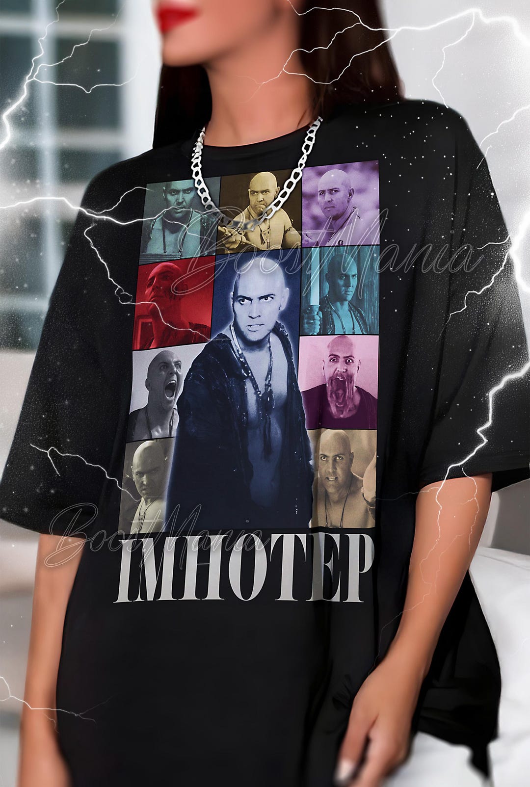 IMHOTEP Bootleg Shirt, Imhotep Retro Tees, Mummy Villain T-shirt ...