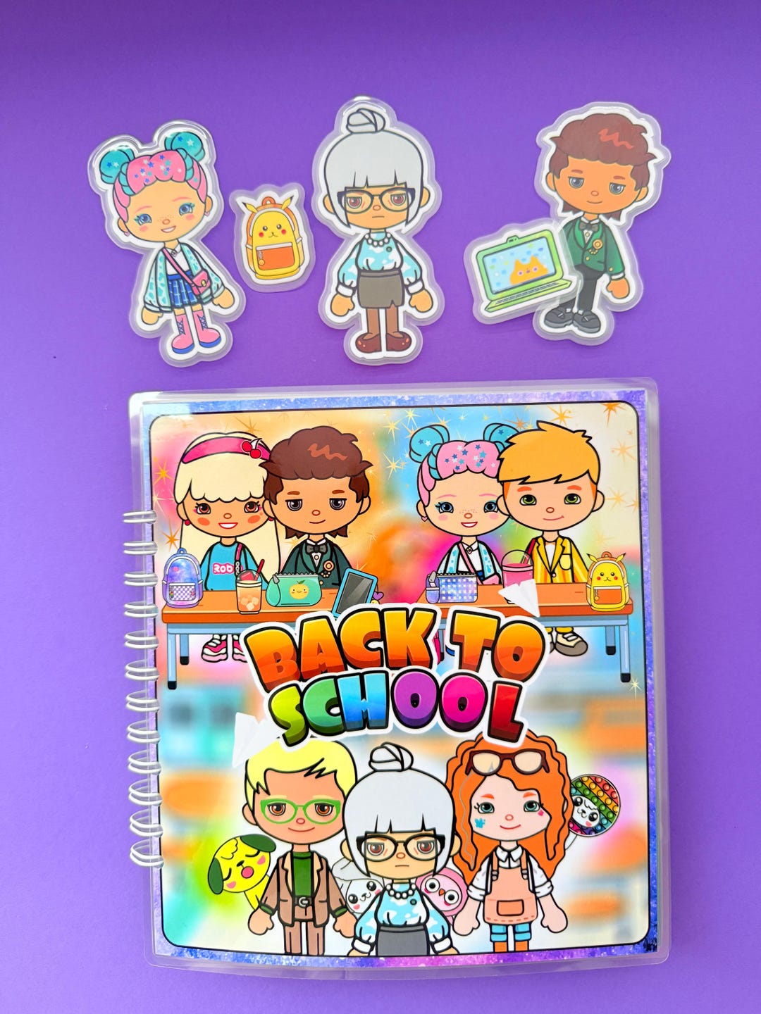 Interactive Book "back to School", Interactive Quiet Book, Perfect for ...