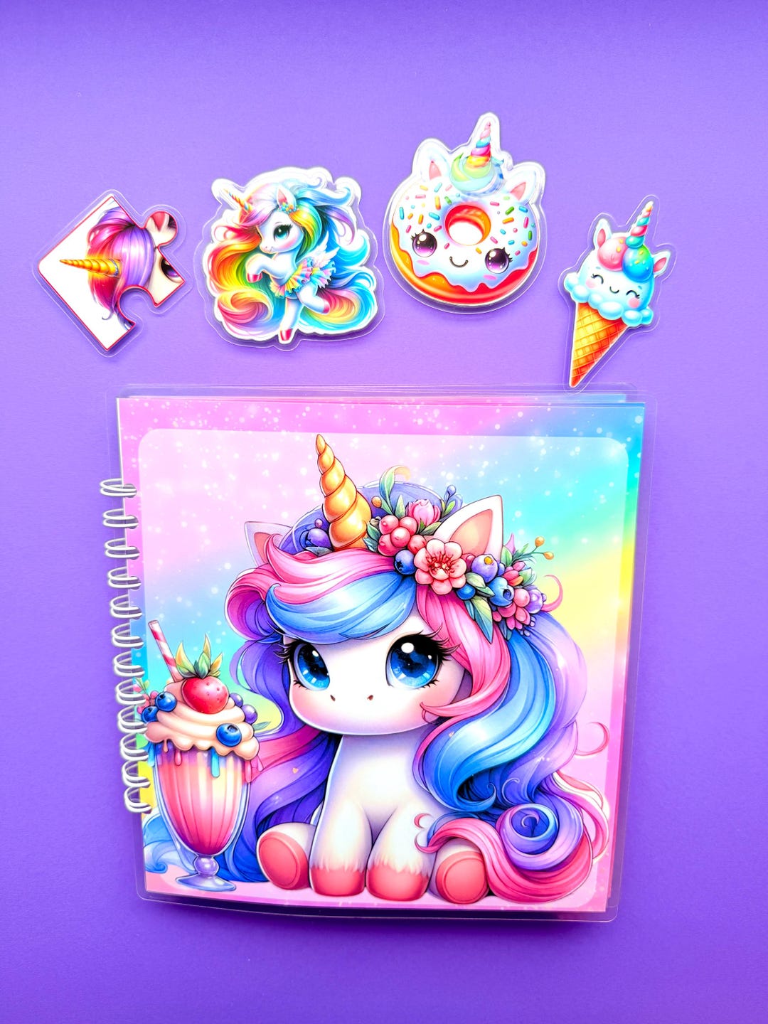Interactive Velcro Book – Laminated Photo Paper – Unicorn Theme - Etsy