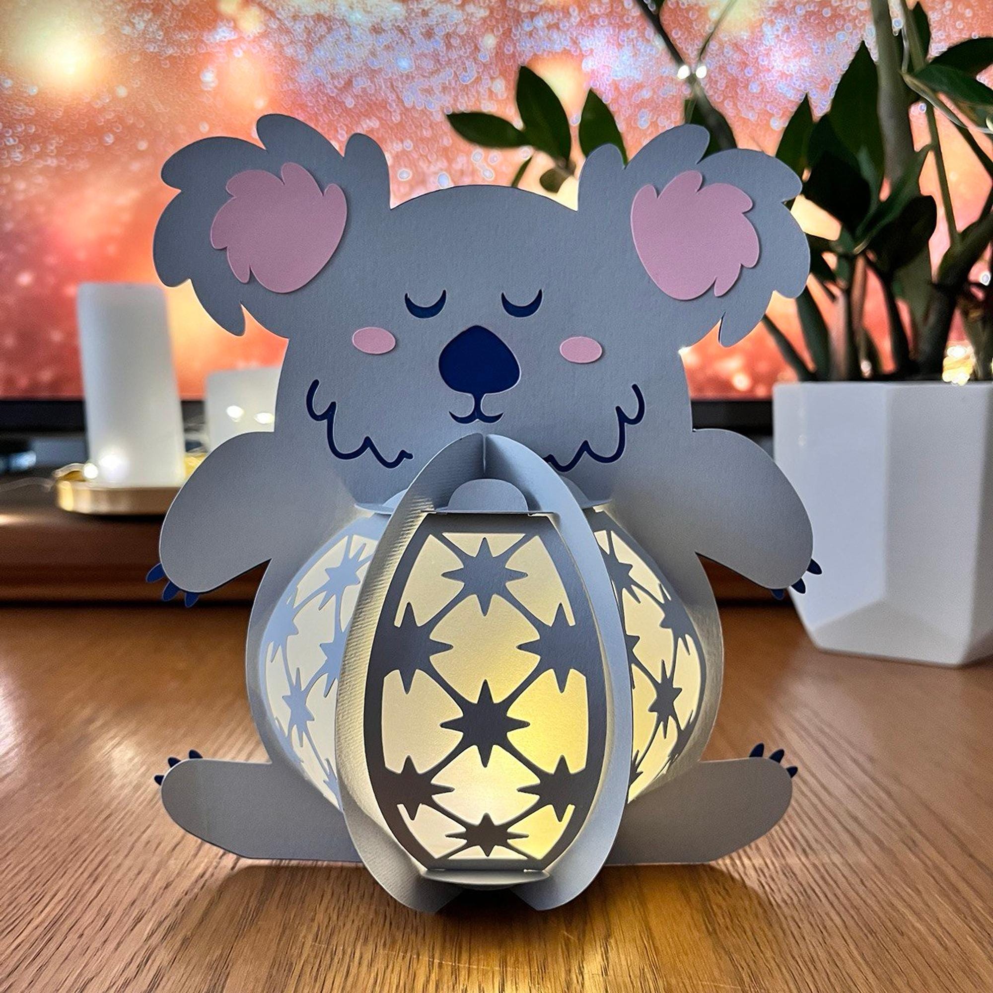 Koala Paper Lantern SVG – DIY Kit & Light Box, Cricut Project - Etsy