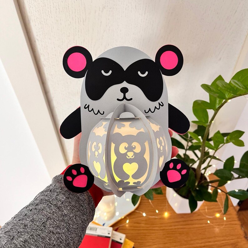 Animal Lanterns SVG Bundle – Koala, Capybara, Frog, Panda, DIY Shadow ...