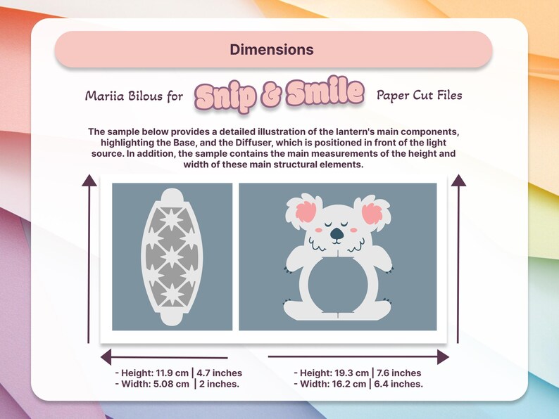 Koala Paper Lantern SVG – DIY Kit & Light Box, Cricut Project - Etsy