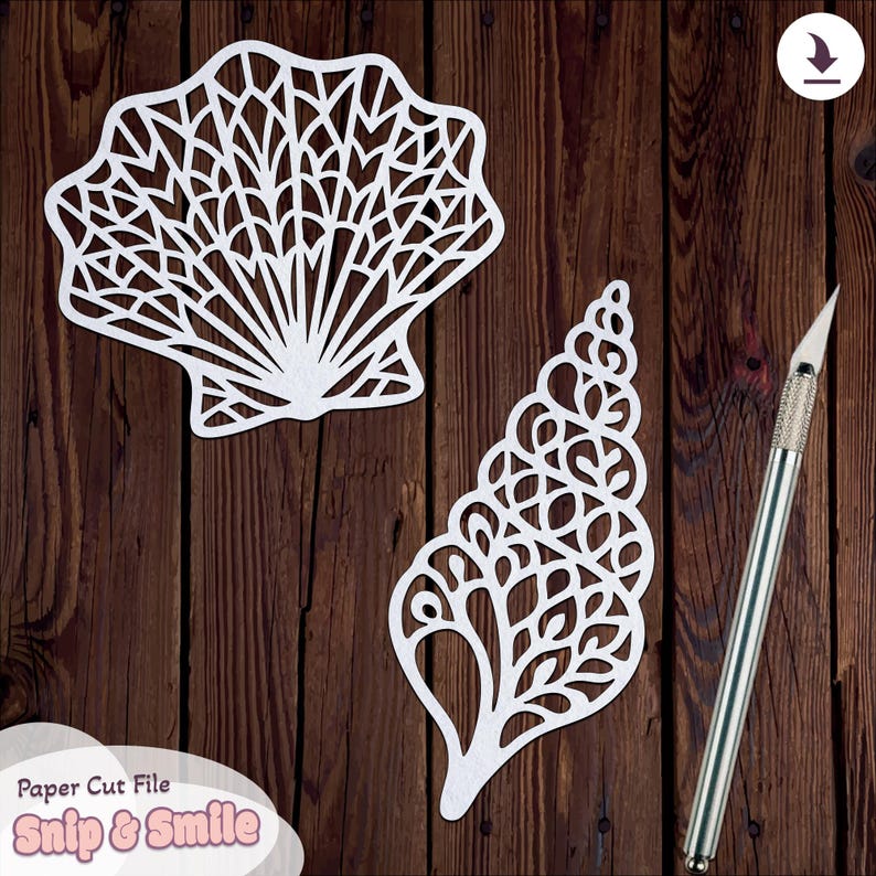 Shell SVG Bundle - Sea Clipart for Cricut & Silhouette, DXF Files, PDF ...