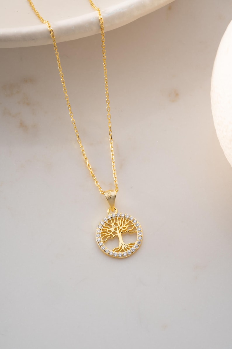 Family Tree Pendant Necklace Ancestry Jewelry Heritage Keepsake Mothers ...