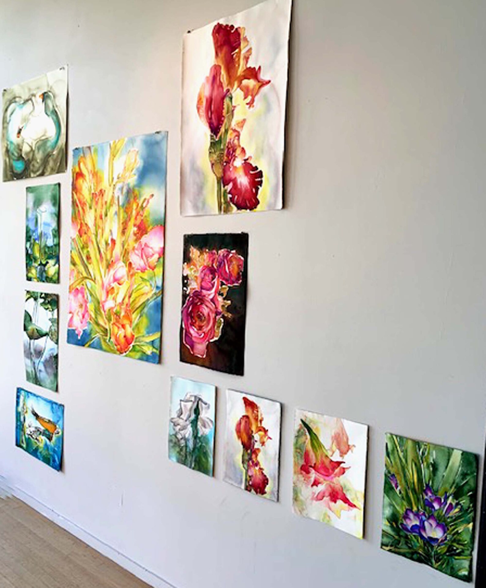 FRENCH COW PRINT on Archival Rag Paper of Colorful Cows With Sienna and ...